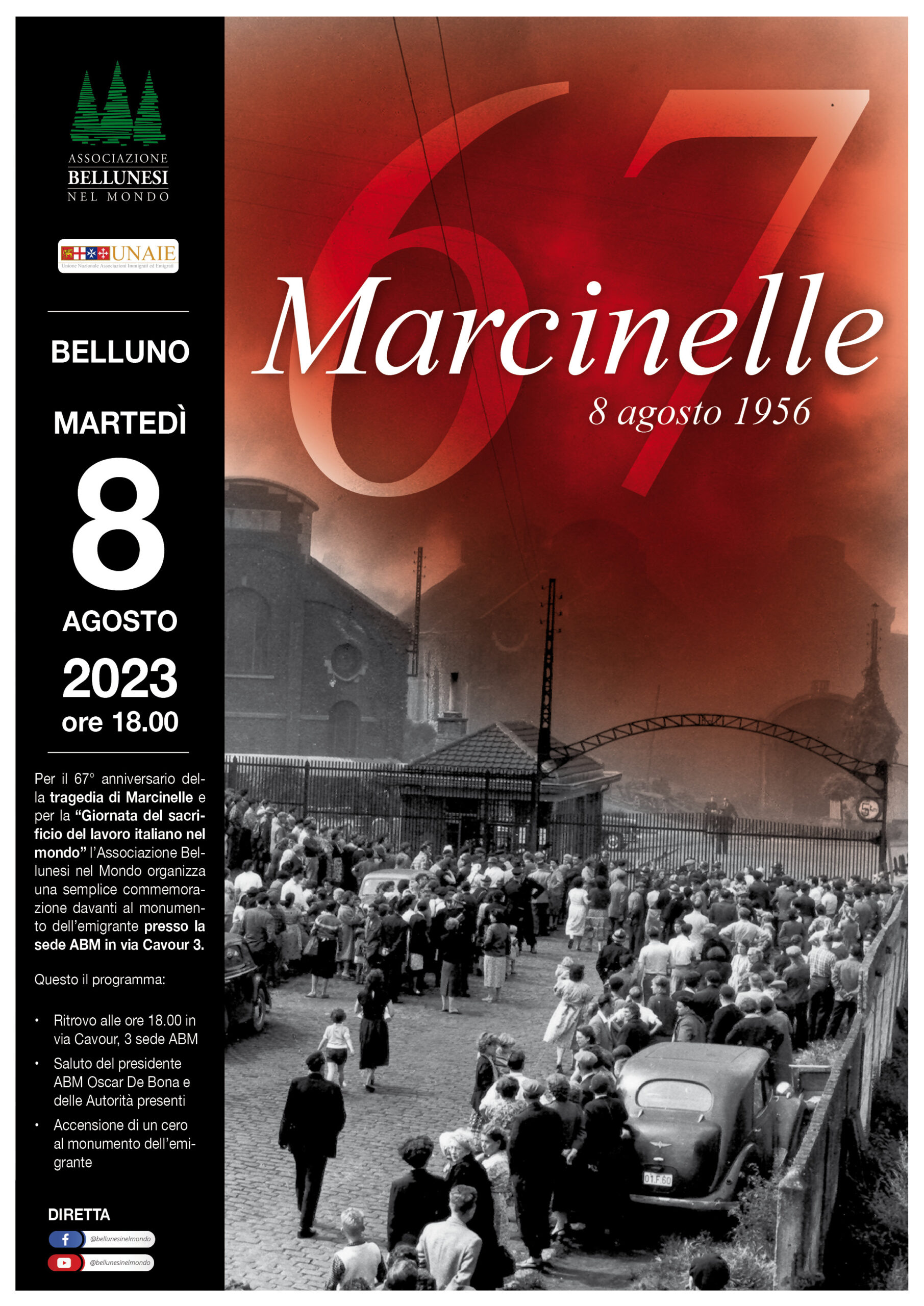 L’Abm ricorda il 67° anniversario della tragedia di Marcinelle e la ...
